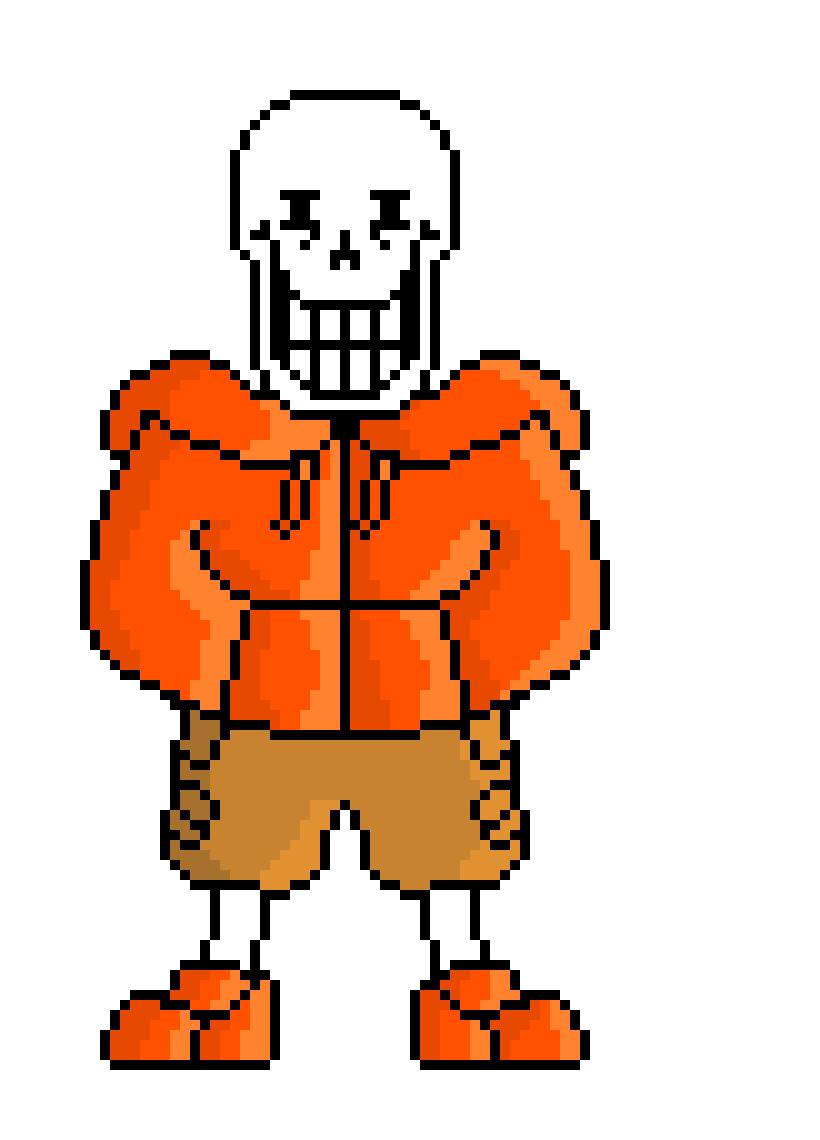 Pixilart - Battle US Papyrus by Frisk-Aftonchr