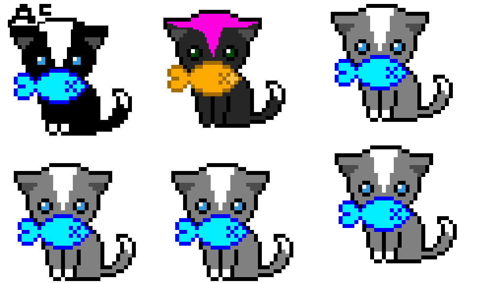 Editing Kitty Kat Collab - Free online pixel art drawing tool - Pixilart