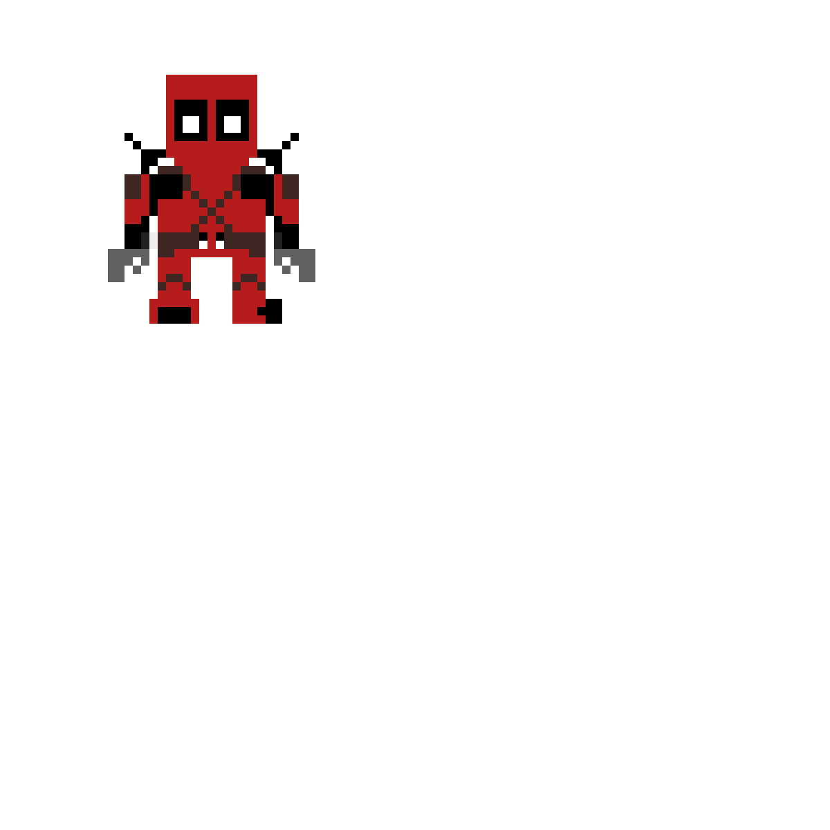 Editing DEADPOOL - Free online pixel art drawing tool - Pixilart