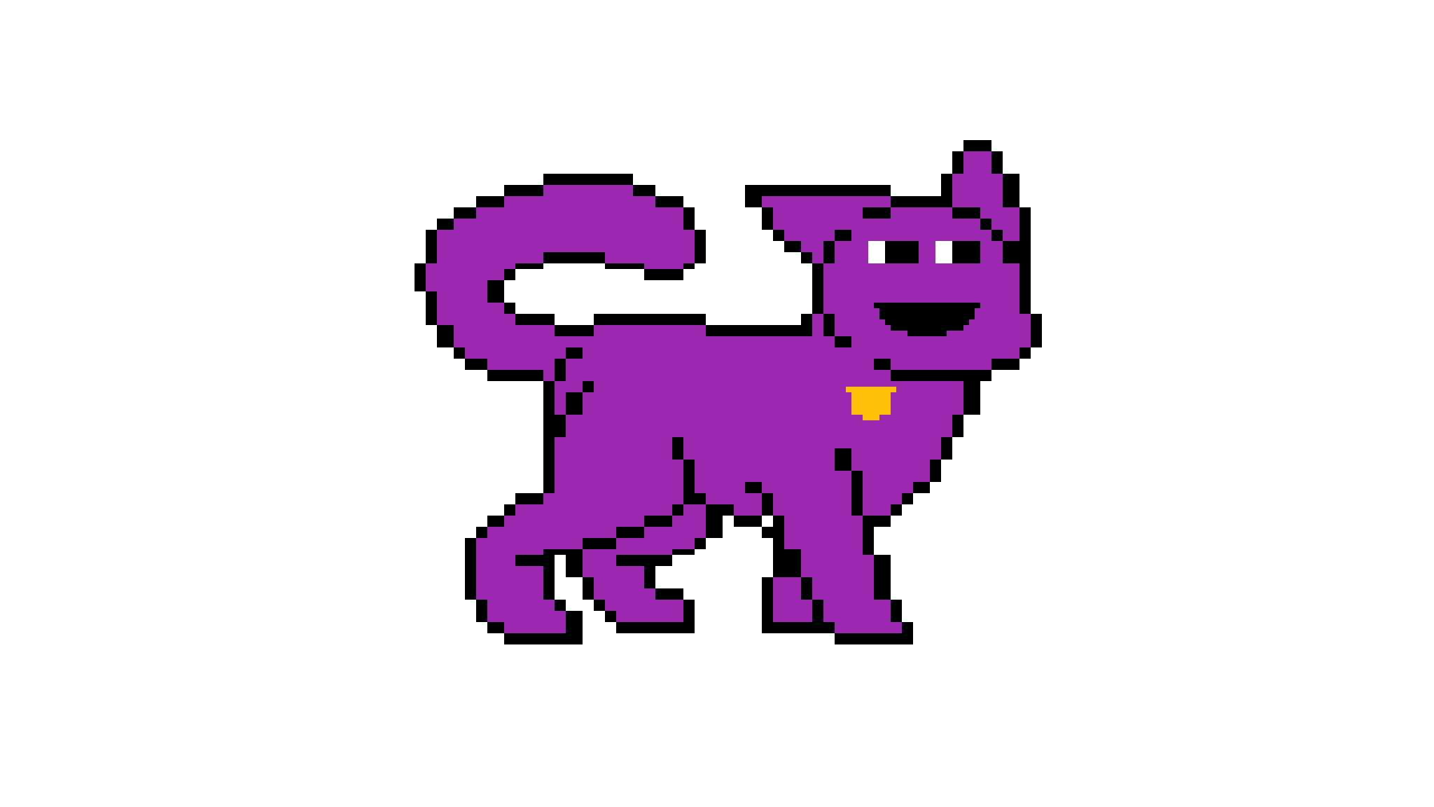 Pixilart - Purple cat by ChickenNoddleSo