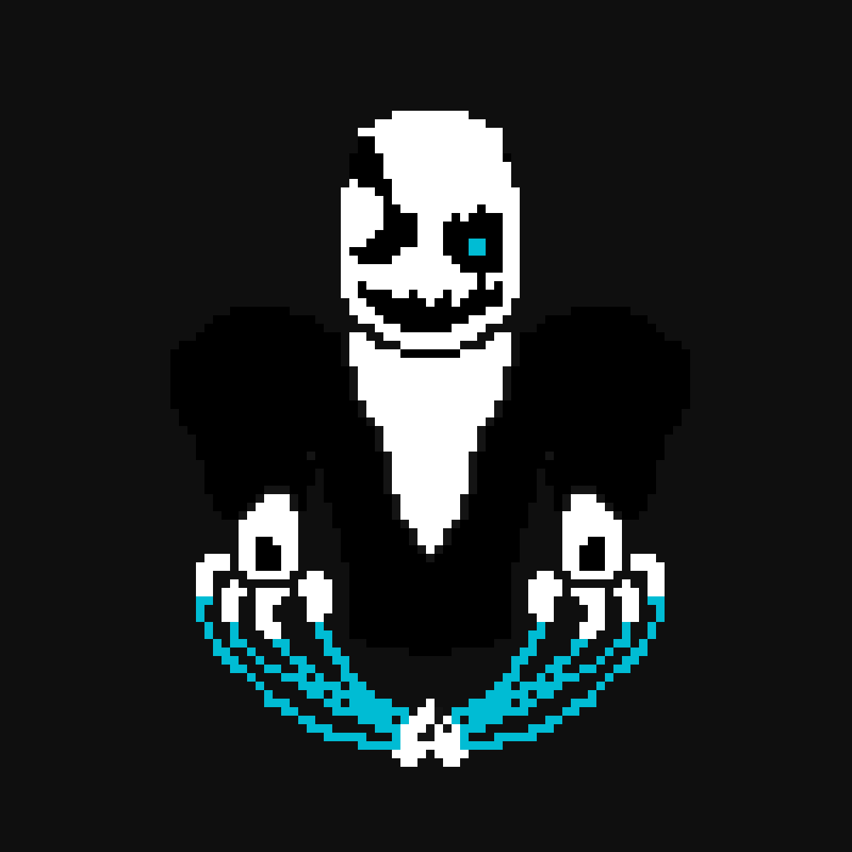 Pixilart - W.D GASTER AND SANS SOUL by zing123