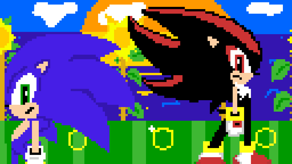 Editing Sonic Adventure 2 Battle - Free online pixel art drawing tool ...