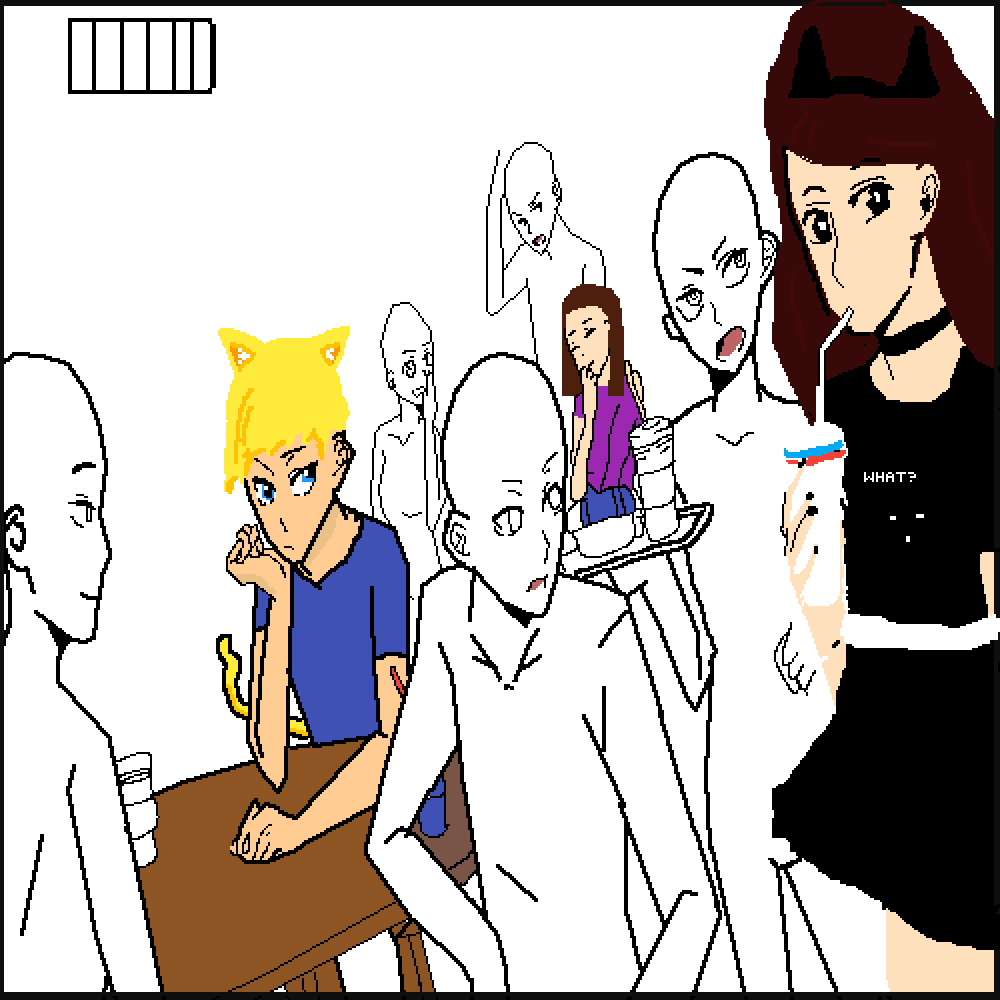 Editing anime colab - Free online pixel art drawing tool - Pixilart