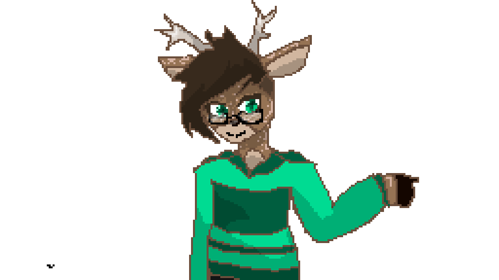 Pixilart - Wonder the white-tailed deer OC by Wonder