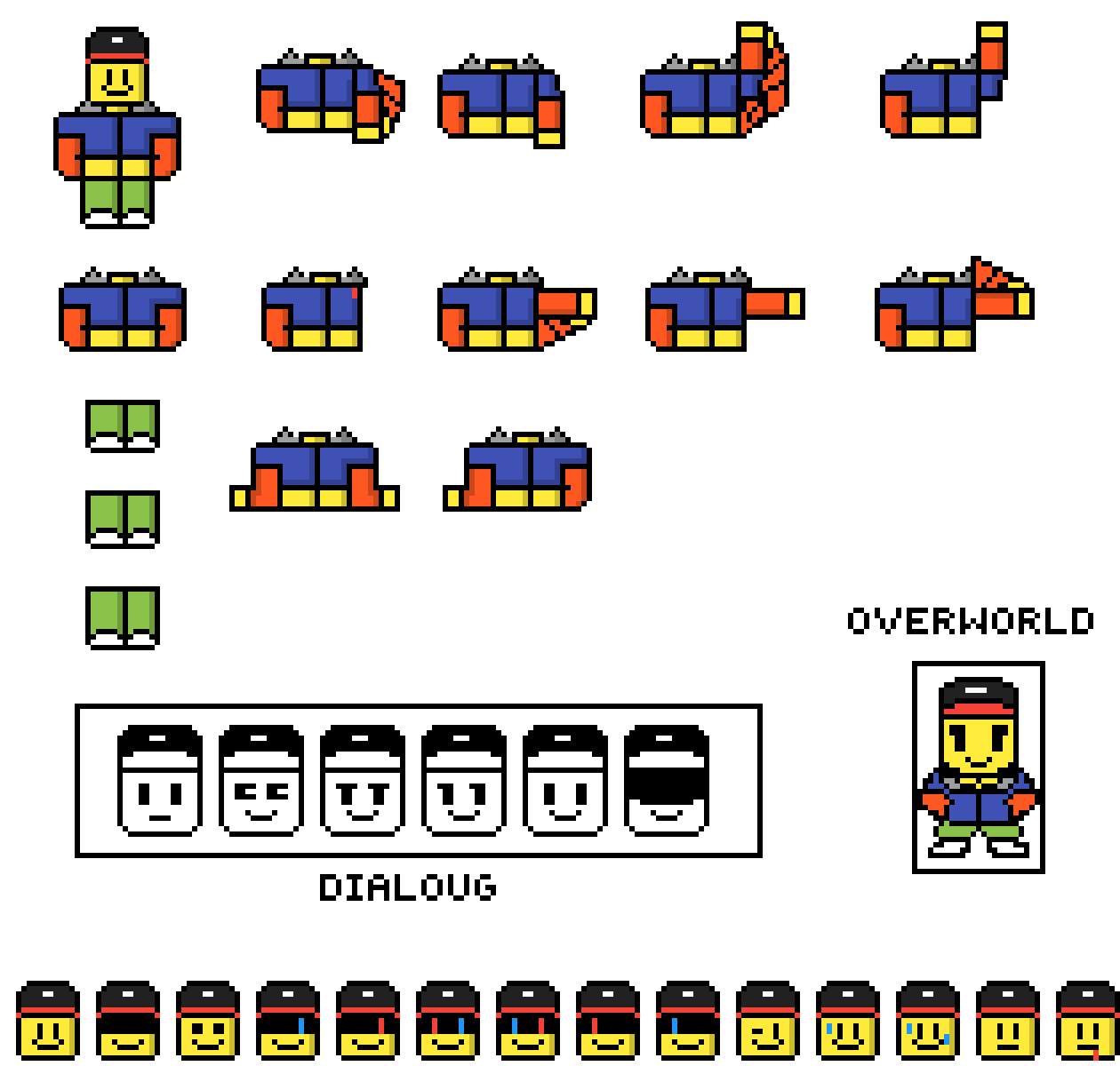 Pixilart - bloxtale noob spritesheet by dealer-yes-B