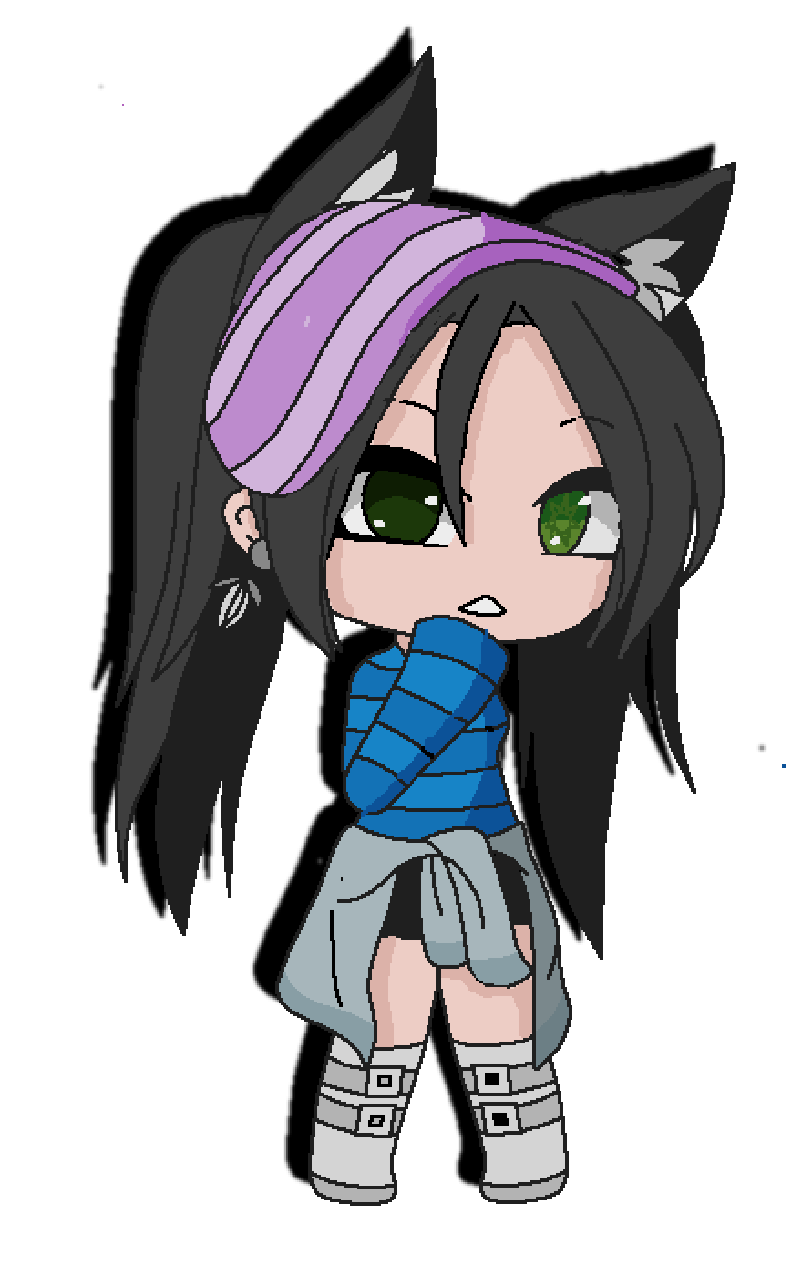 Pixilart - Cute Gacha Girl Base by Lemonflower