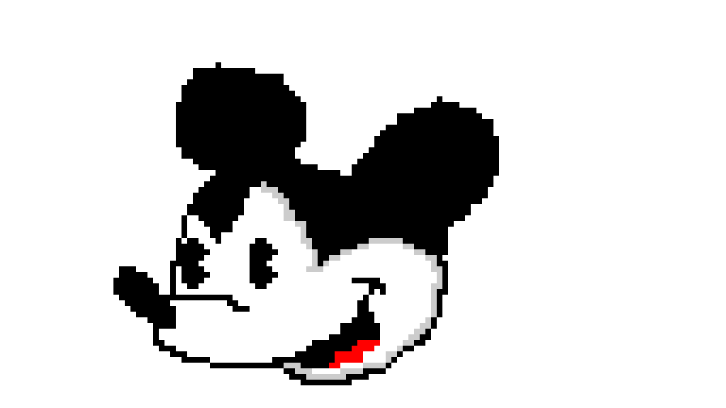 Pixilart - mickey mouse face!!!!!!!! by watermeloncat
