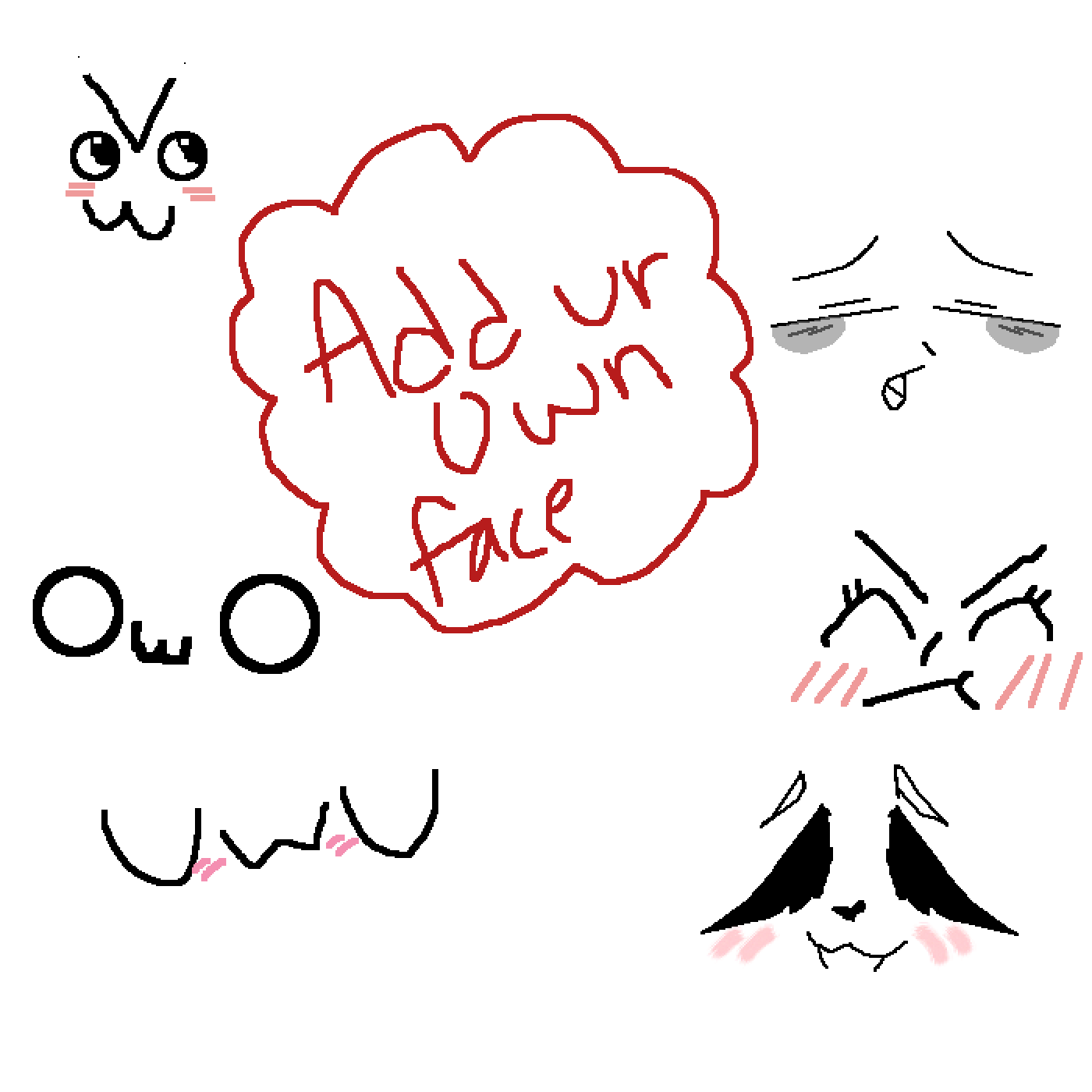 Editing BAKA face is mine - Free online pixel art drawing tool - Pixilart