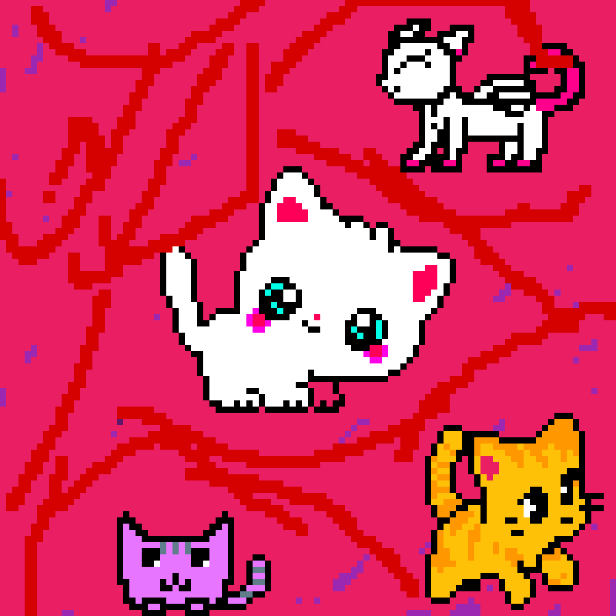 Pixilart - cats by Anonymous