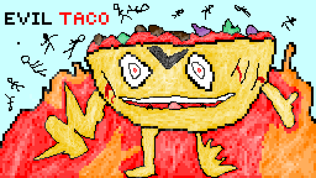 Pixilart - Evil Taco by SebThePainter