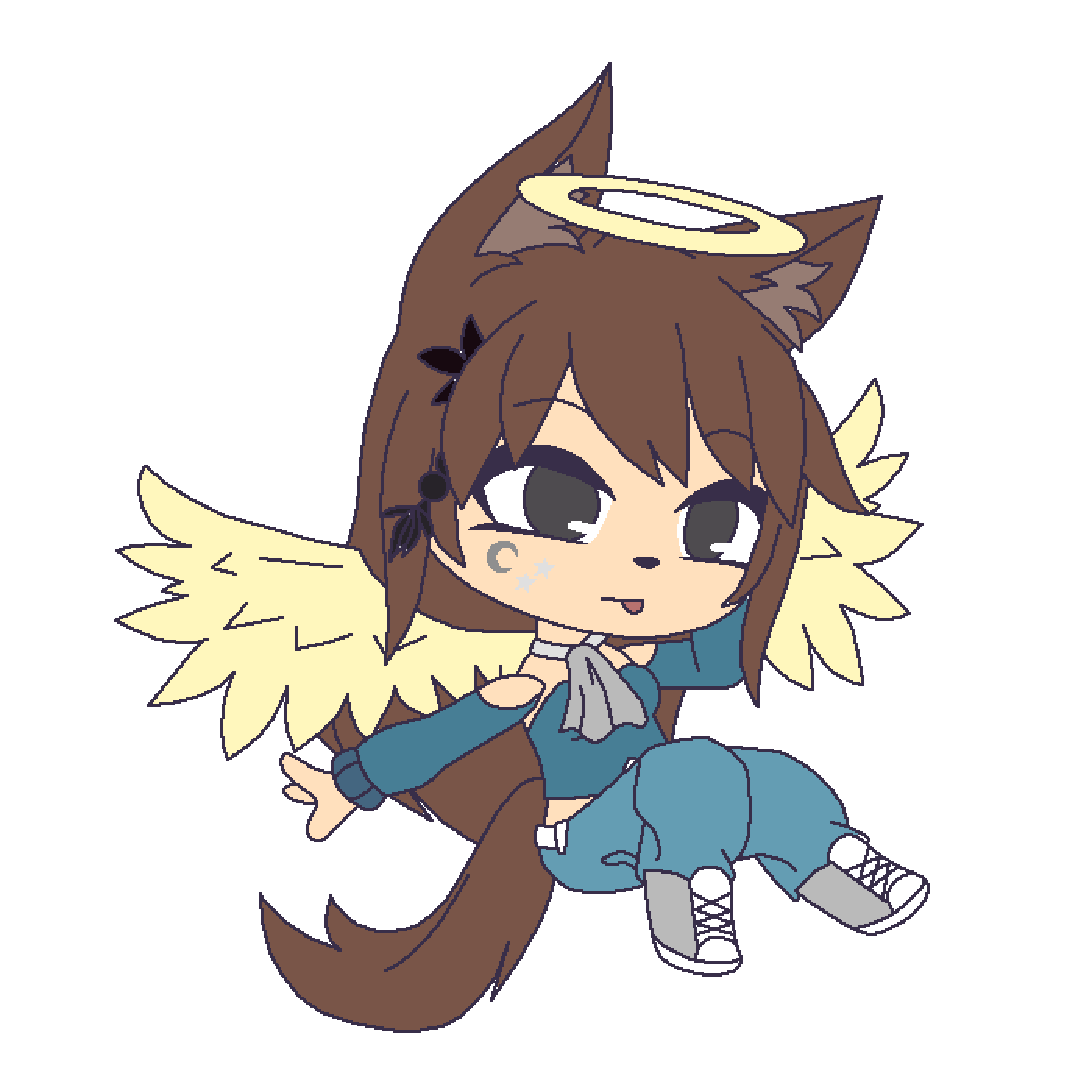 Pixilart - Cute Gacha Wolf by Anya2011