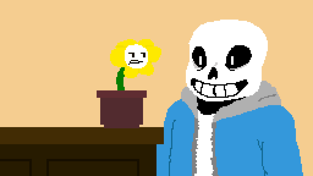 sans vs flowey - Contest
