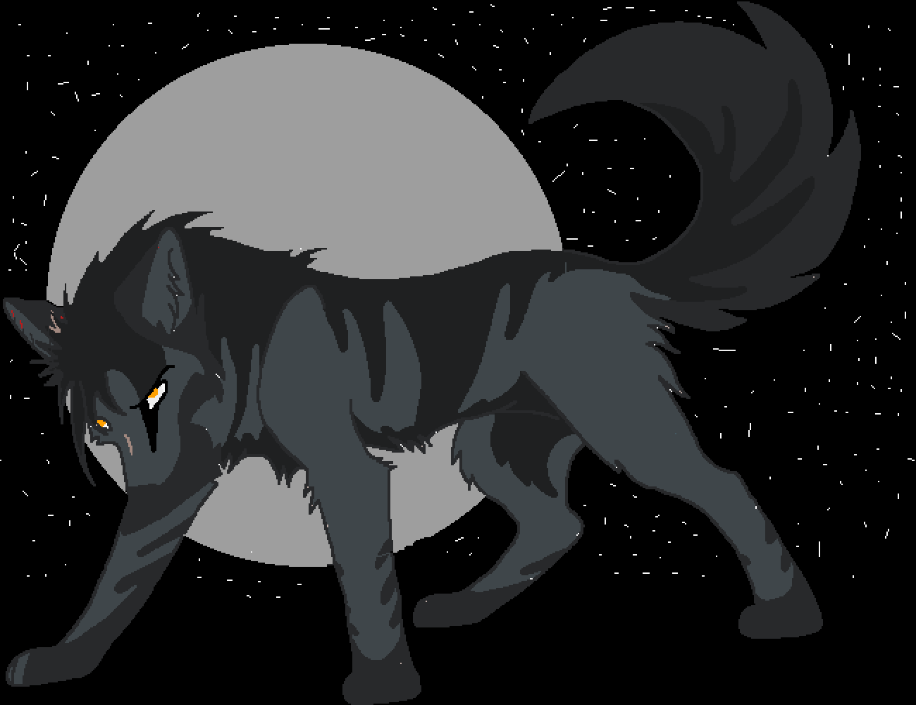 Editing Wolf Moon - Free online pixel art drawing tool - Pixilart