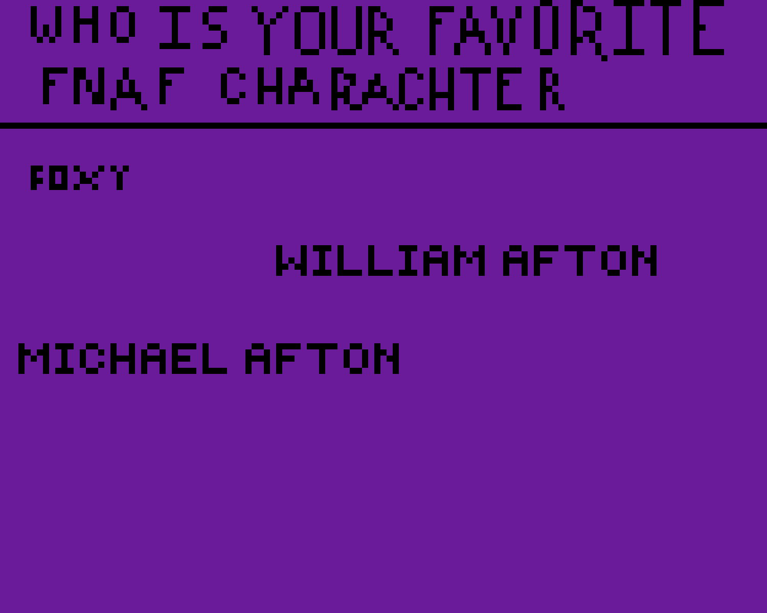 Editing michael afton - Free online pixel art drawing tool - Pixilart