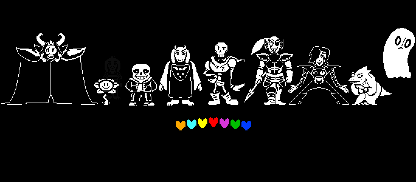 Pixilart - Main Undertale Cast by Clar1nettist