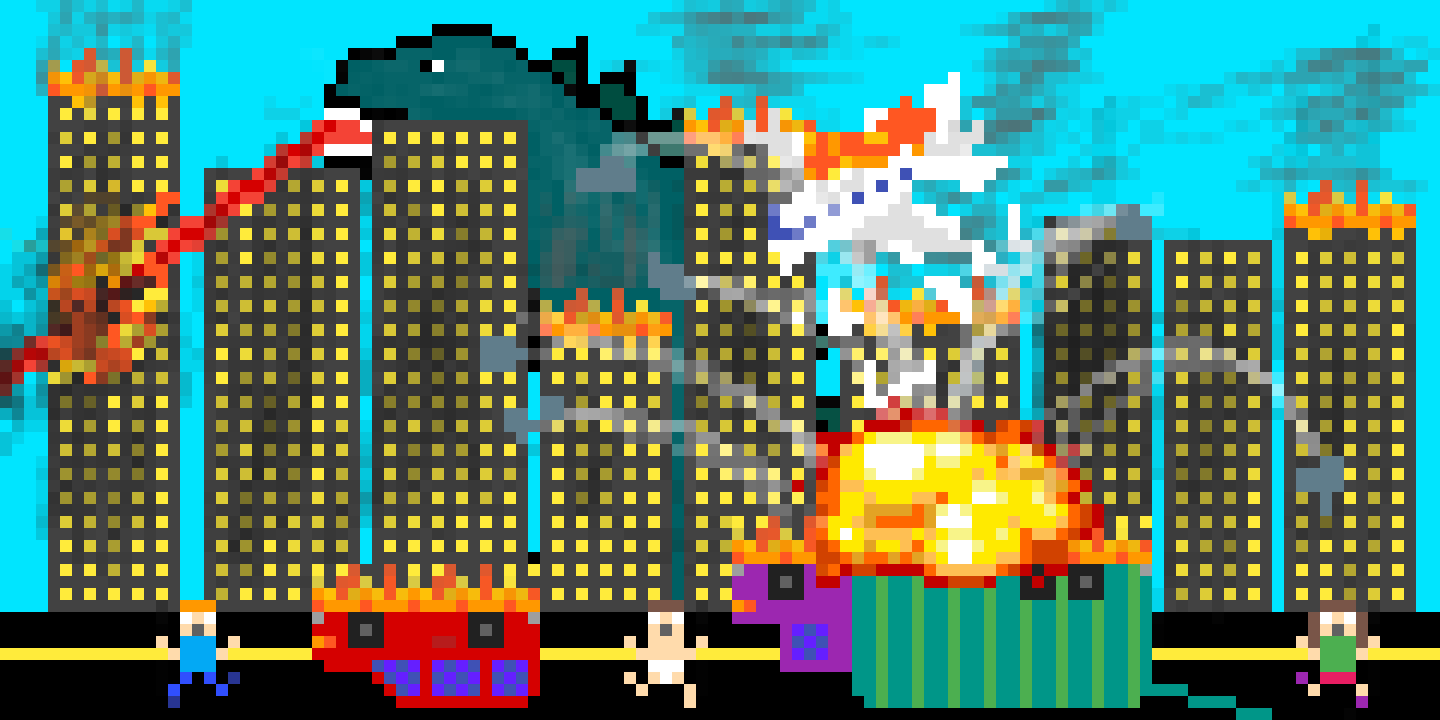 Editing GODZILLA - Free online pixel art drawing tool - Pixilart