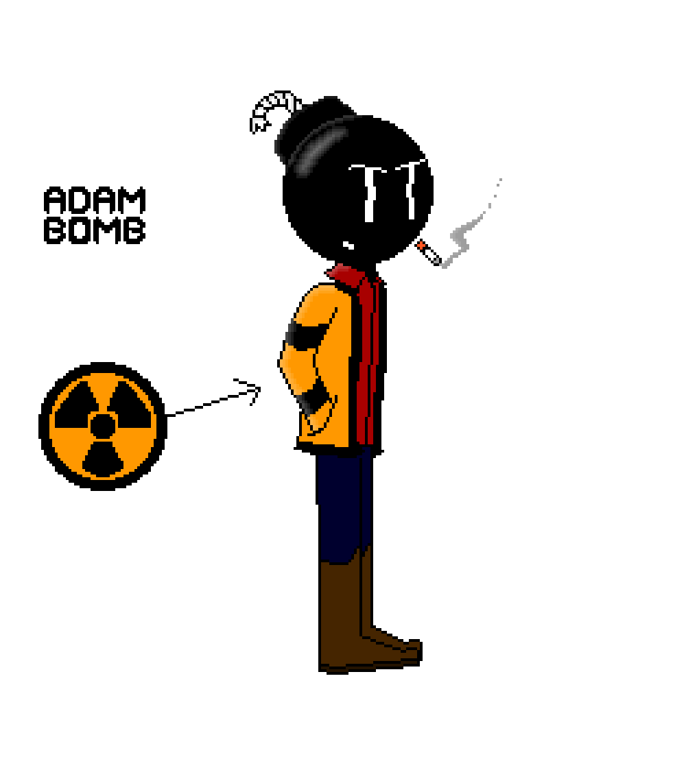Pixilart - Adam Bomb OC by T-Vision