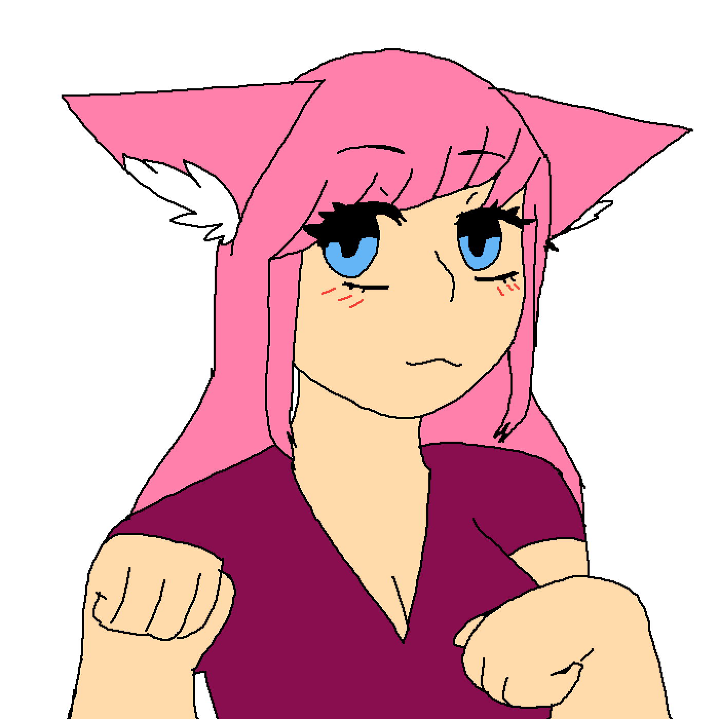 Editing kawaii chan - Free online pixel art drawing tool - Pixilart