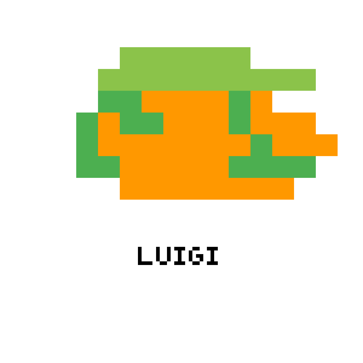 Pixilart - luigis head by FredBear27