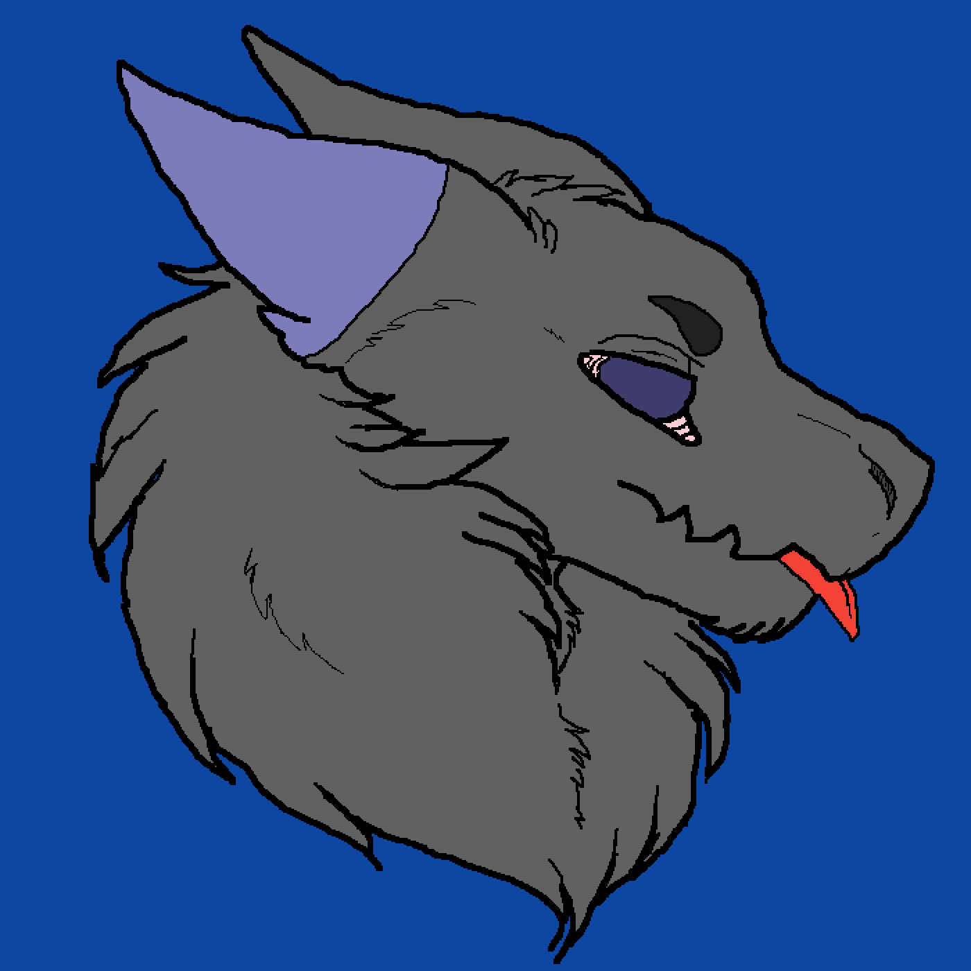 Pixilart - Fennec Fox/Hellhound Oc. by coffeeoverdose