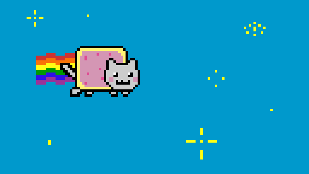 Editing neon cat - Free online pixel art drawing tool - Pixilart