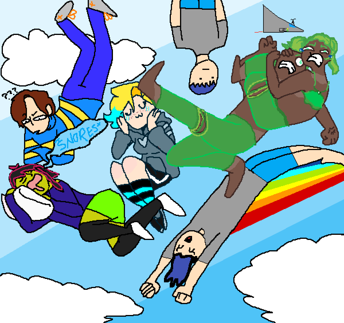Editing Oh No The Children Are Falling - Free online pixel art drawing ...