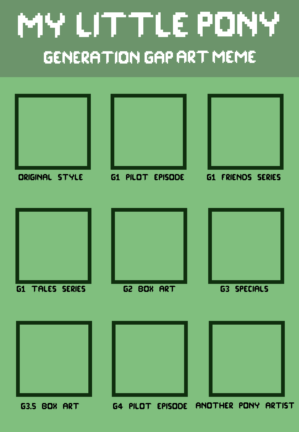 Pixilart - mlp gap art meme by changeverything