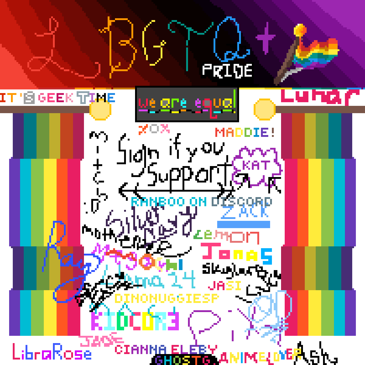 Pixilart - PRIDE CREW by Ceo-of-CRINGE