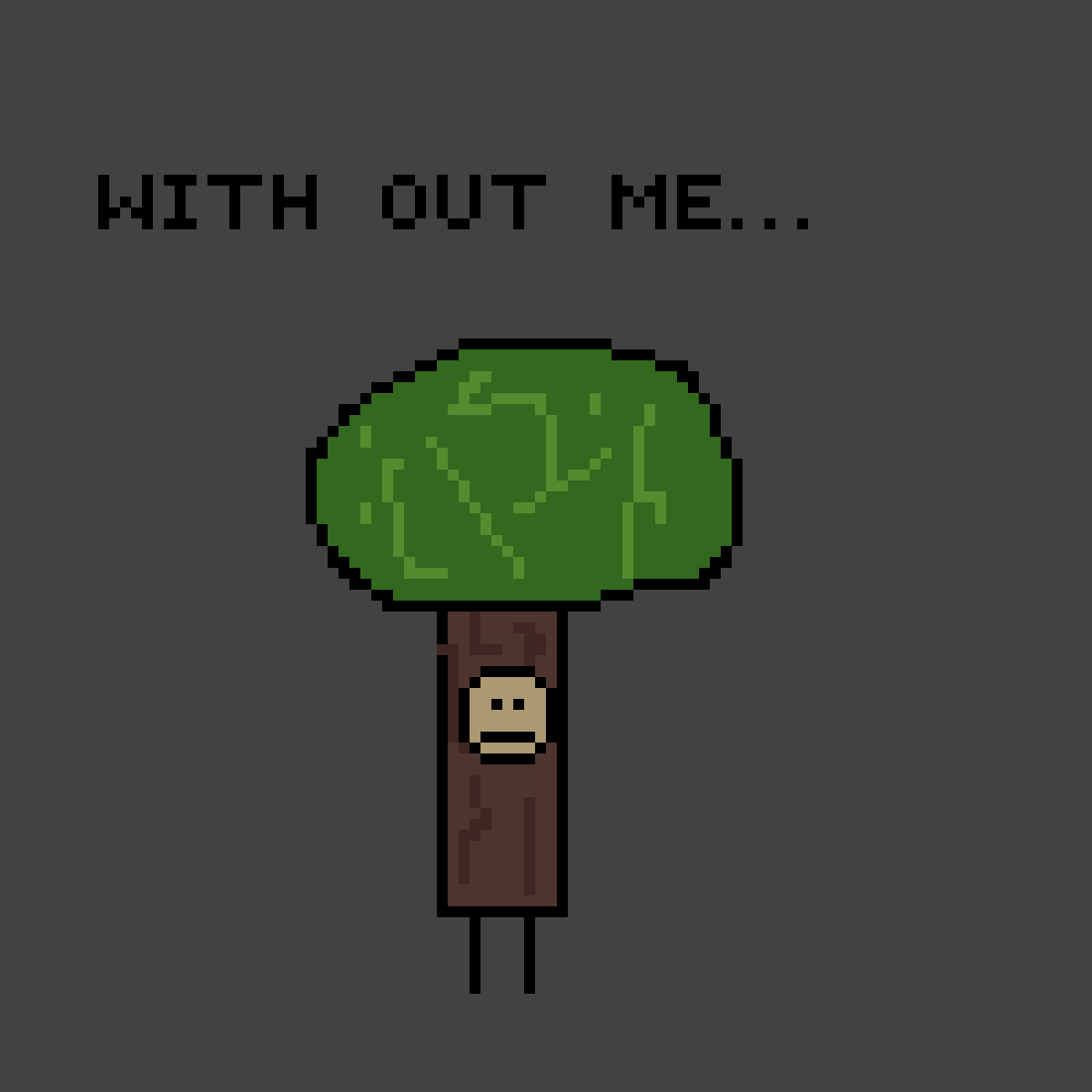 Pixilart - bill and mr. tree GIF by MayoIsLazy