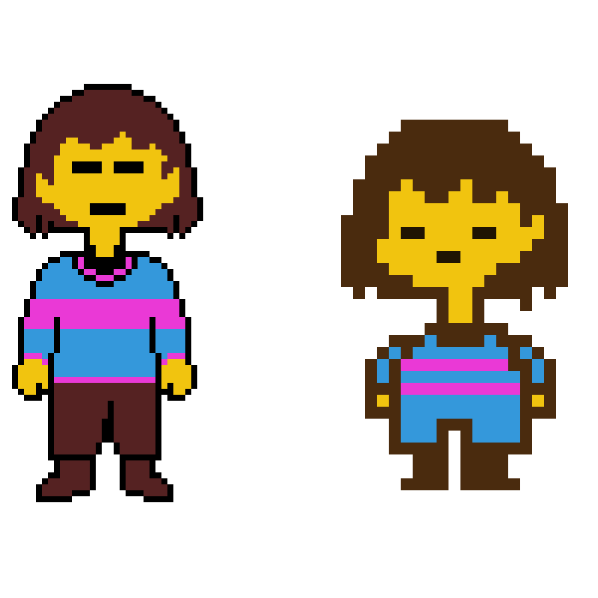 Editing frisk - Free online pixel art drawing tool - Pixilart