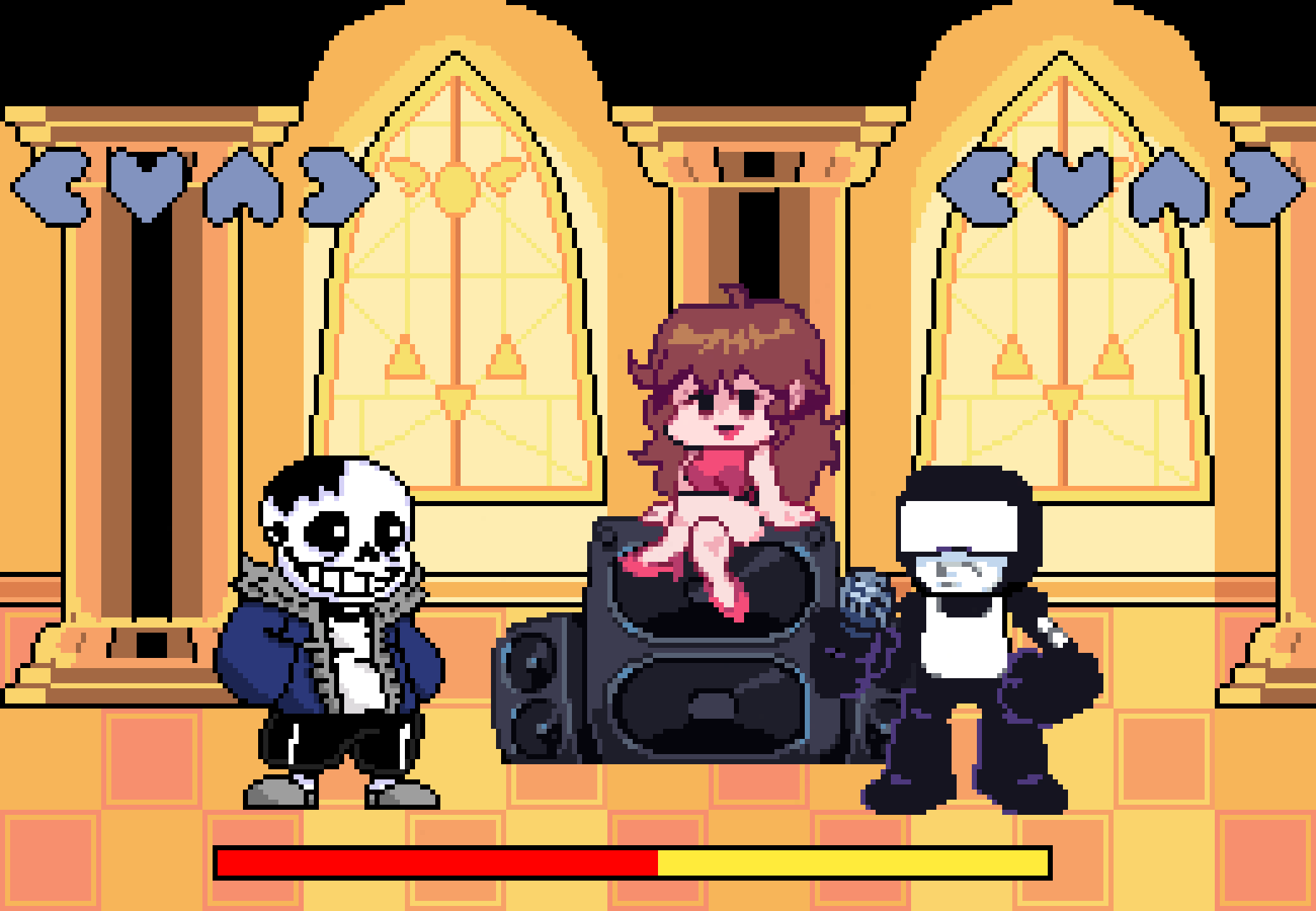 Pixilart - FNF Judgement Hall by I-cant-draw-E