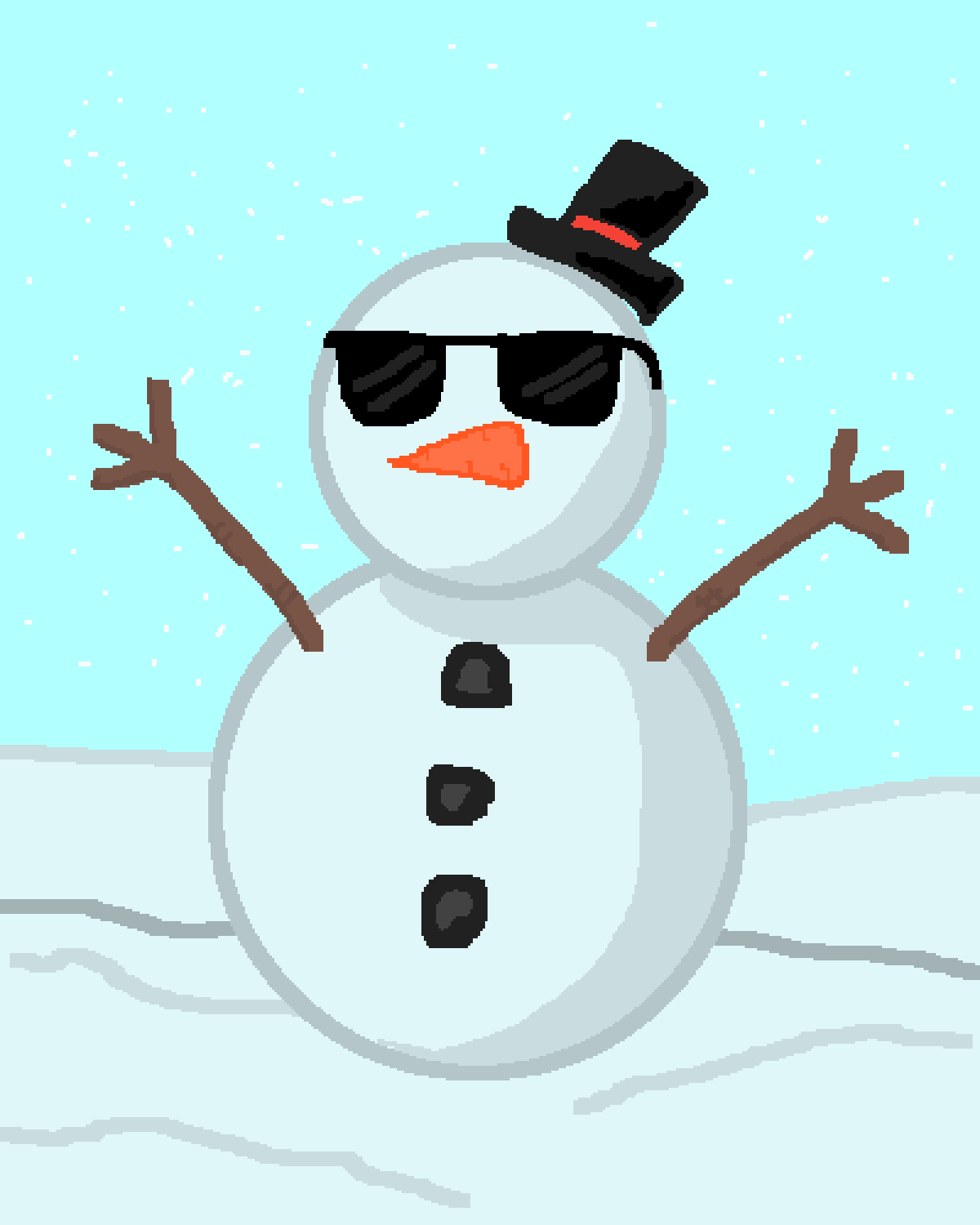 Pixilart - The Gaming Snowman by GIF