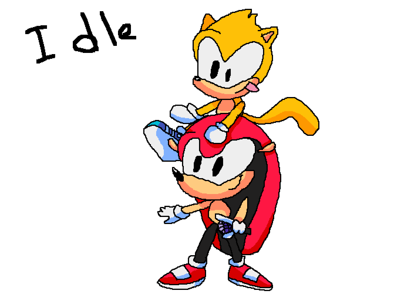 Pixilart - Mighty and Ray FNF by Sonicyx99