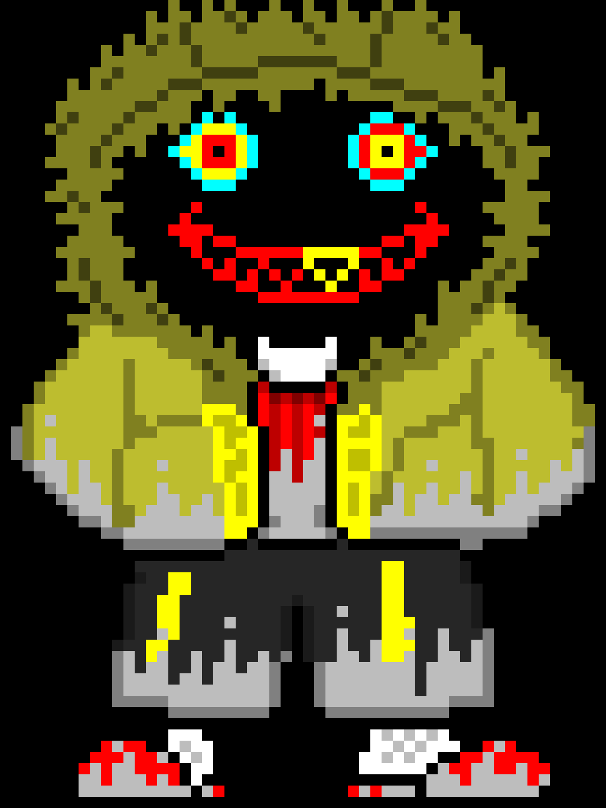 Pixilart - Red DustDustDustFell Sans by SkeleDrago20XX