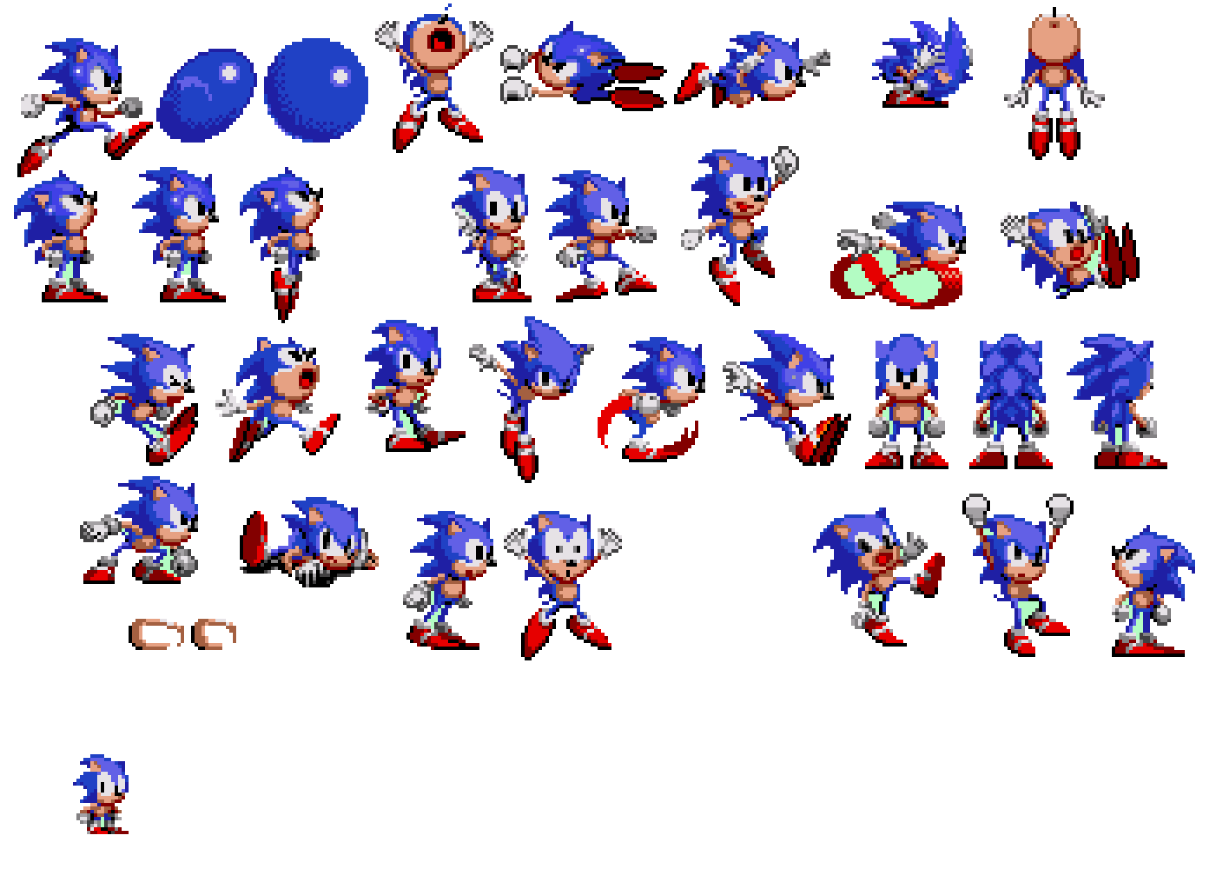 Editing sonic 2 sprites - Free online pixel art drawing tool - Pixilart