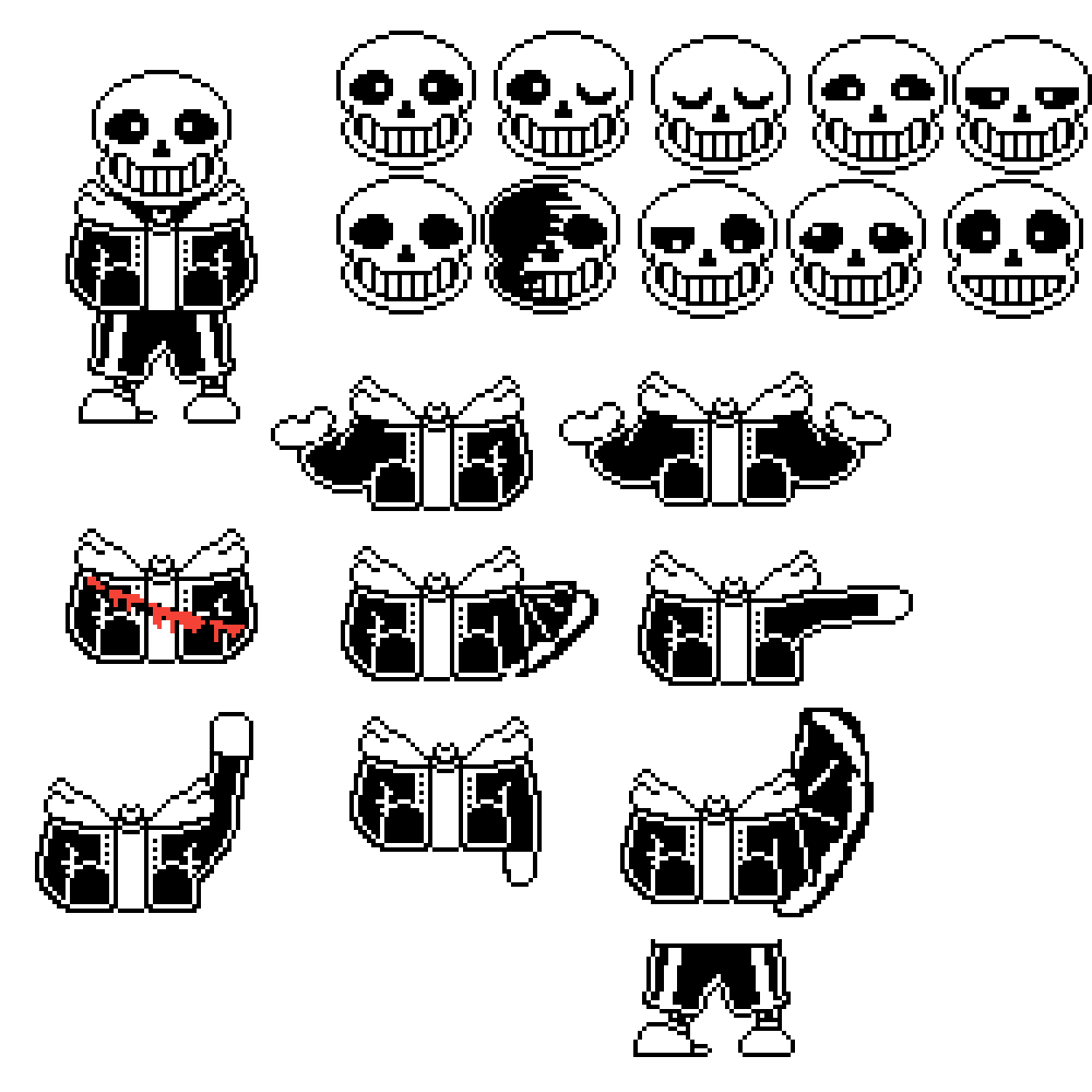 Pixilart - custom sans sheet by Cheesrandomart
