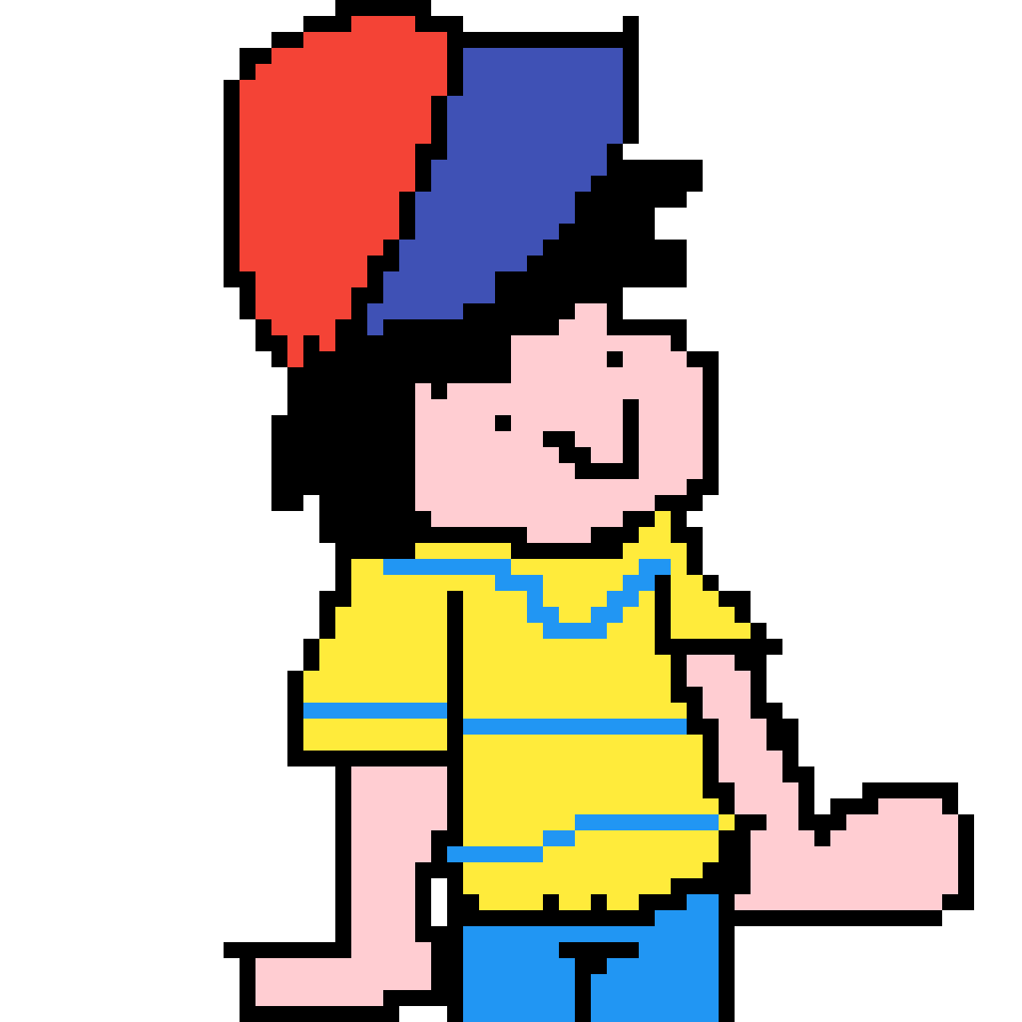 Pixilart - Ness but drawn on mobile by Plush-Lulu