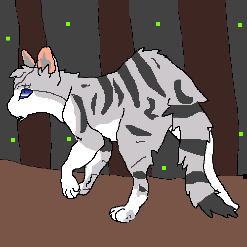 Pixilart - Ivypaw, entering the dark forest! by Krose