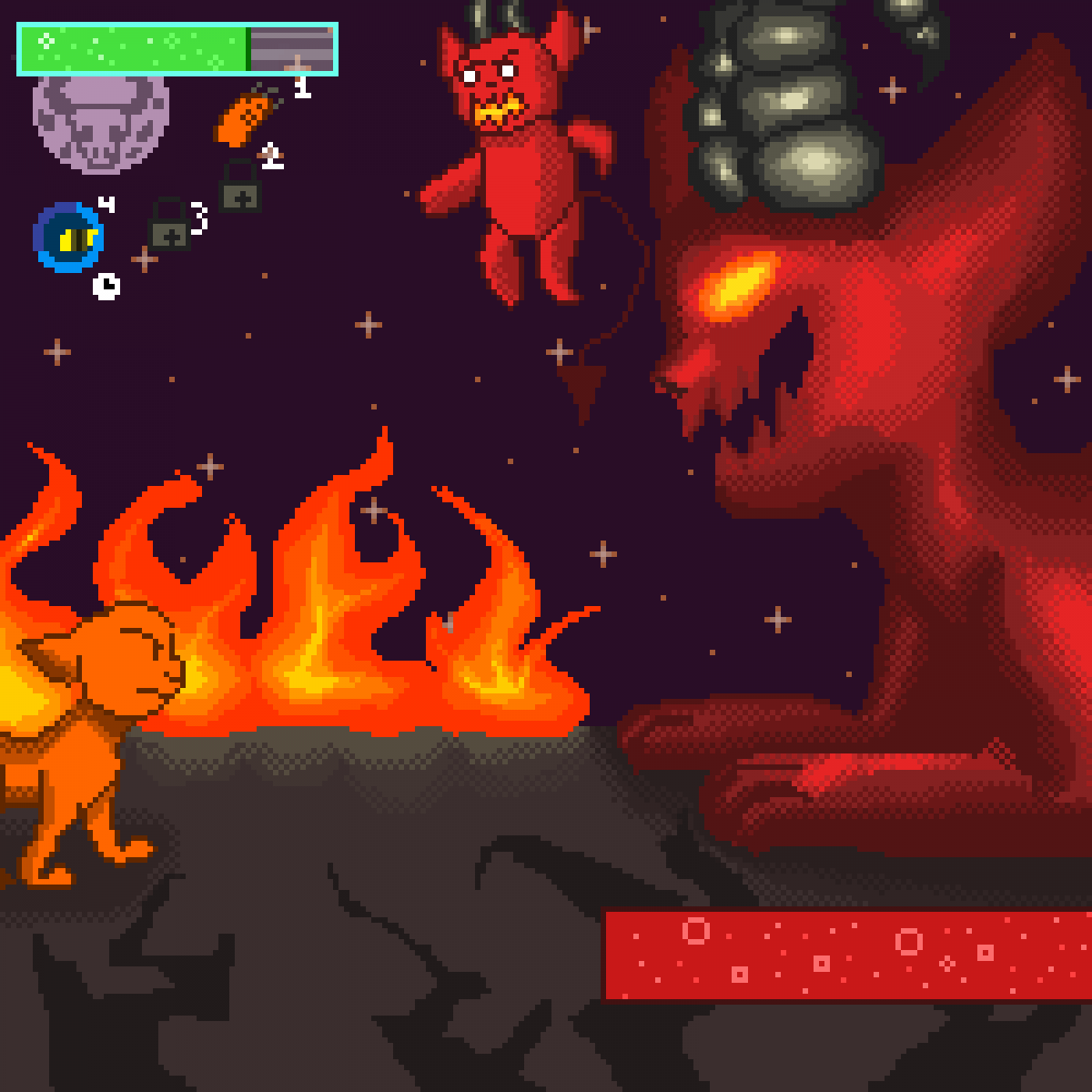 Pixilart - the battle with the demon by RadanaMard