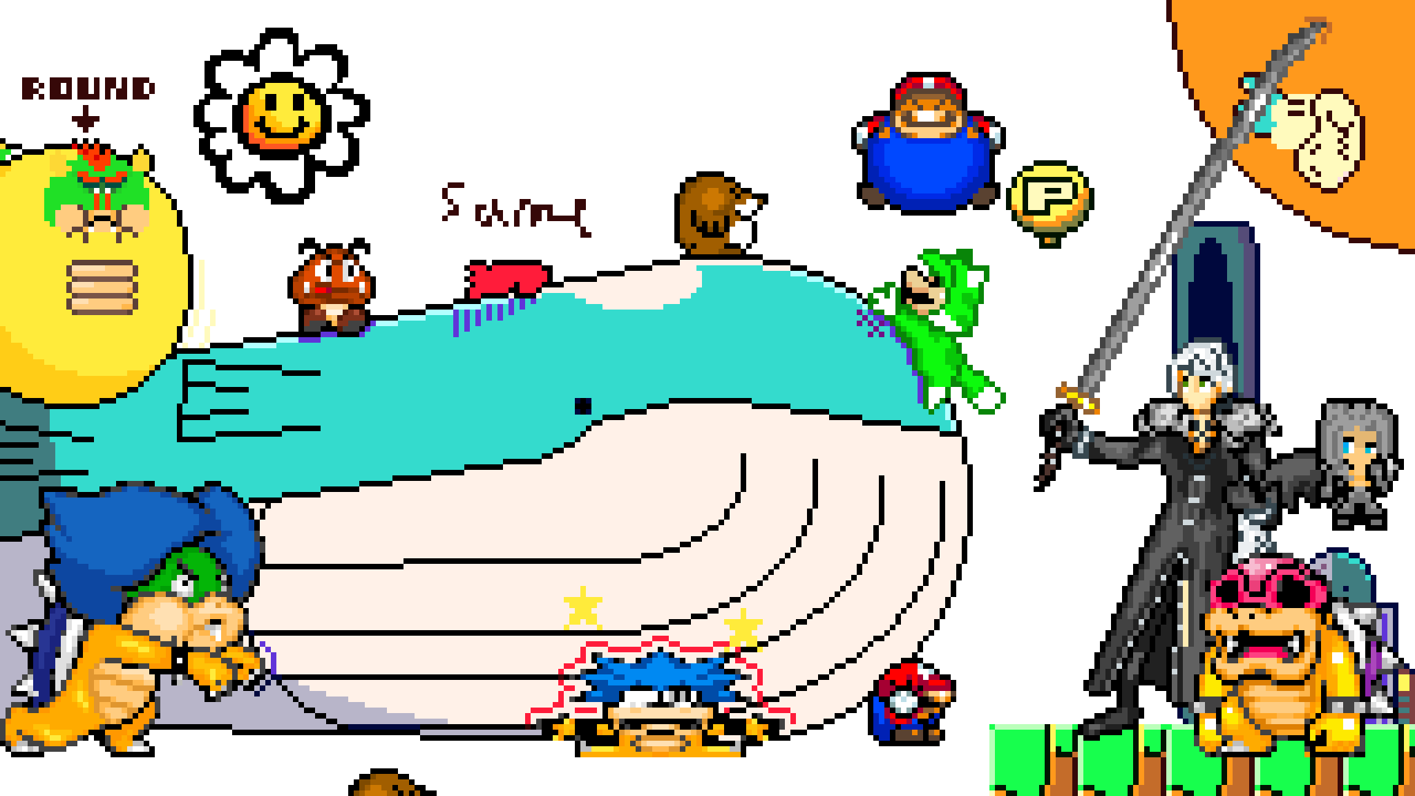 Pixilart - Funny Collab by MrBowser