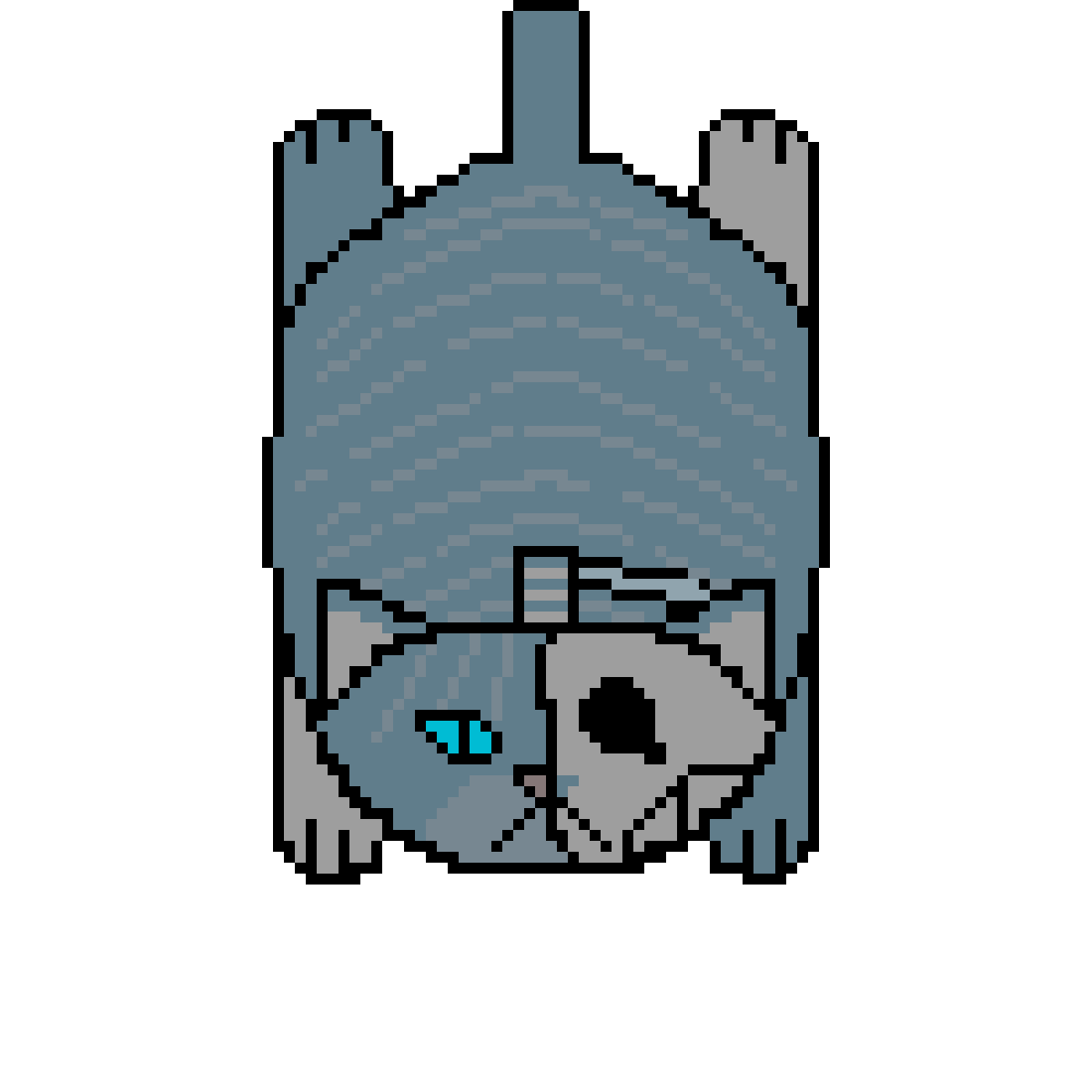 Pixilart - naked cybercat by piXXelator