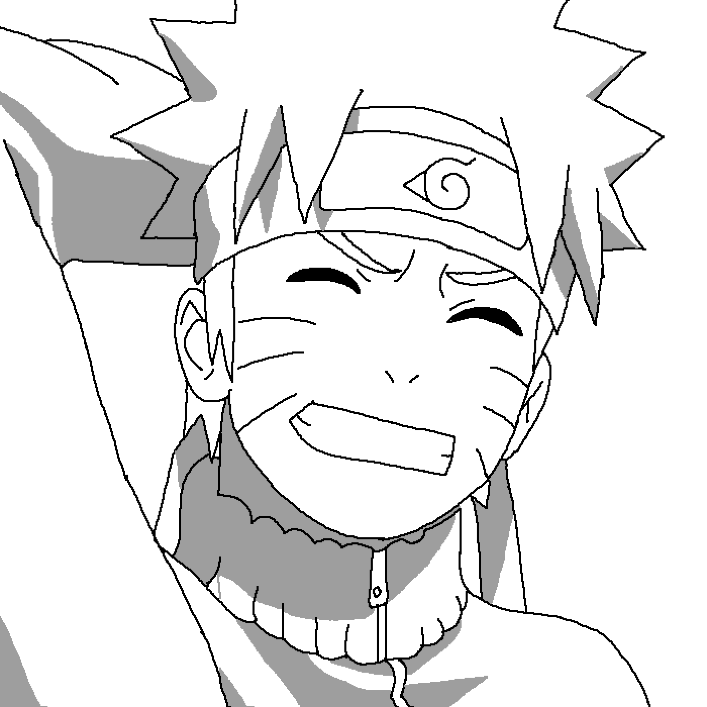 Pixilart - Naruto Smile Base by KIYOMIUCHIHA