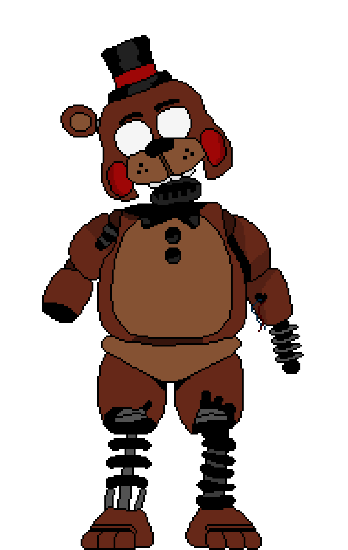 Pixilart - Ignited toy Freddy by SpOoDeR-mAn