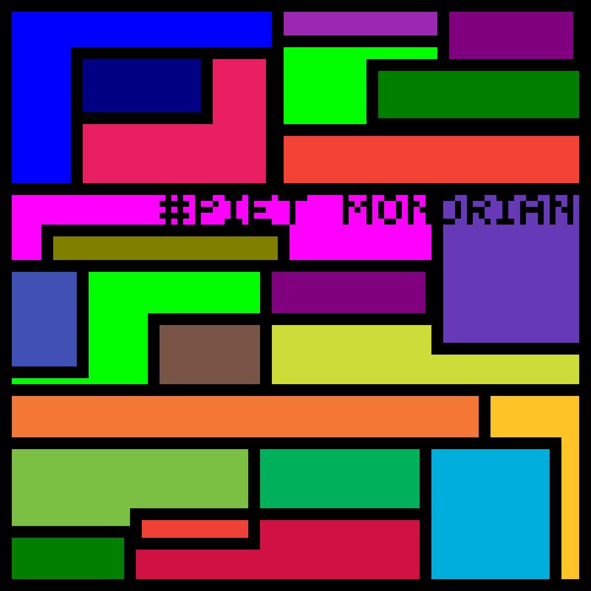 Pixilart - piet mondrian by Anonymous