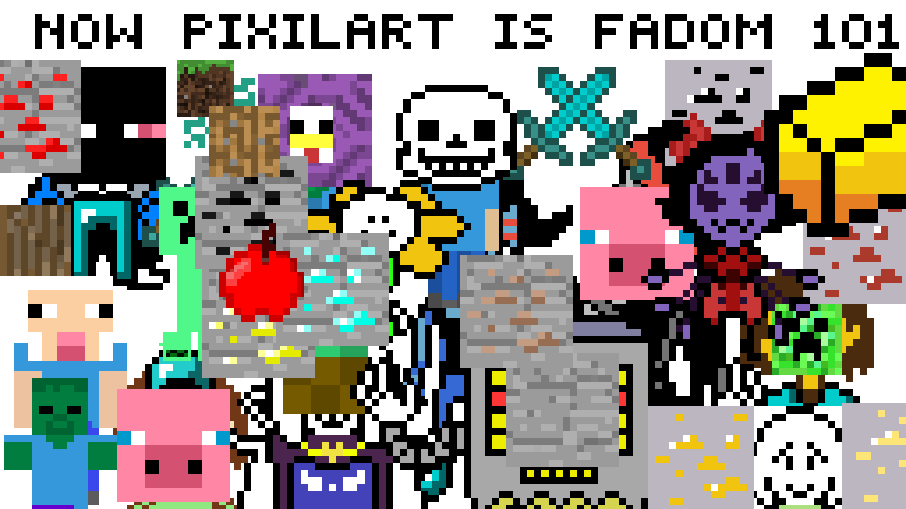 Pixilart - UnderTale Stamps V MineCraft Stamps by RyanCraftPlays