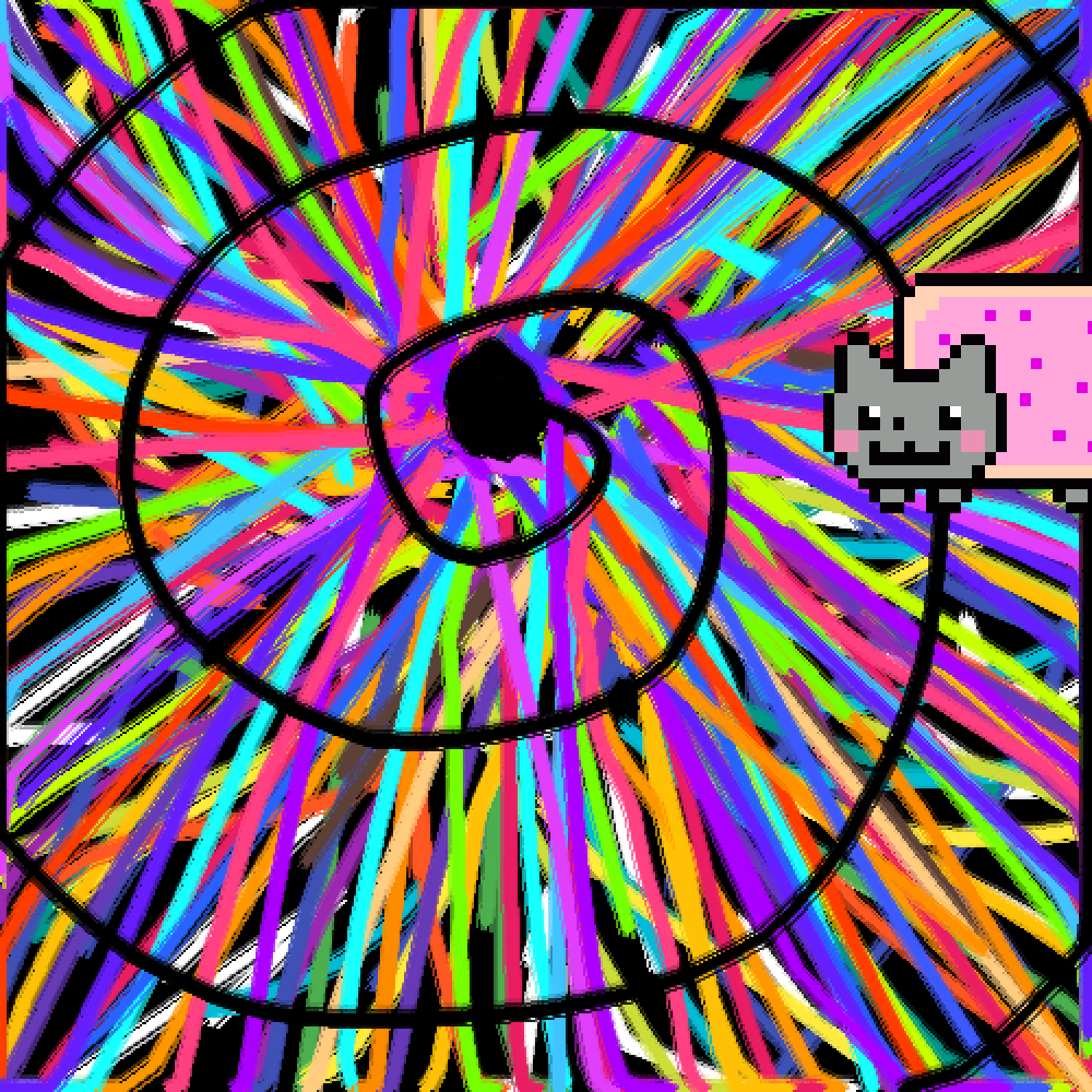 Pixilart - Nyan go dimension by MEXICANNYANCAT