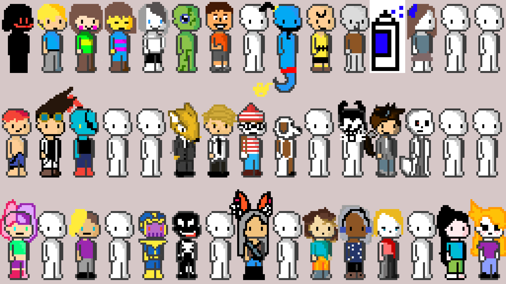 Edición wally waldo - Herramienta gratuita de dibujo en línea de pixel ...