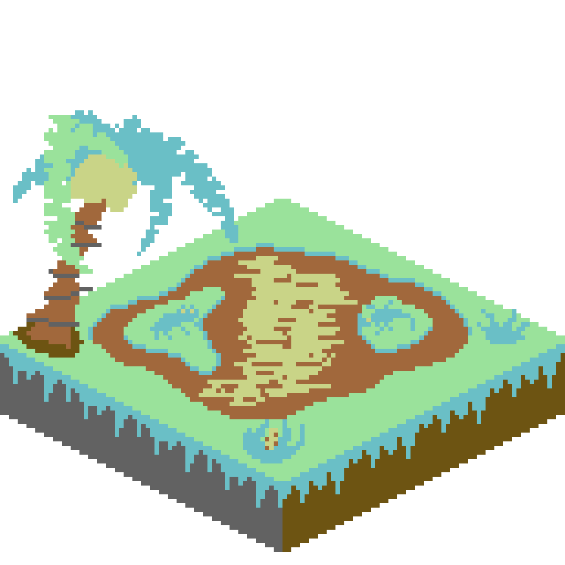 Pixilart - simple swampland by wafflaaararts