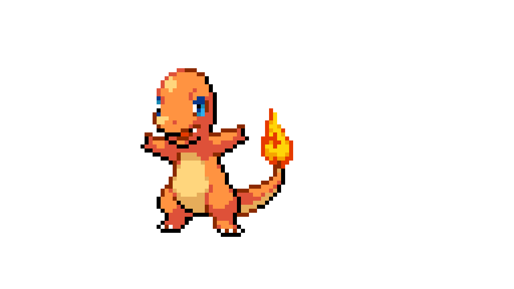 Editando Charmander - Herramienta de dibujo de arte píxel en línea ...
