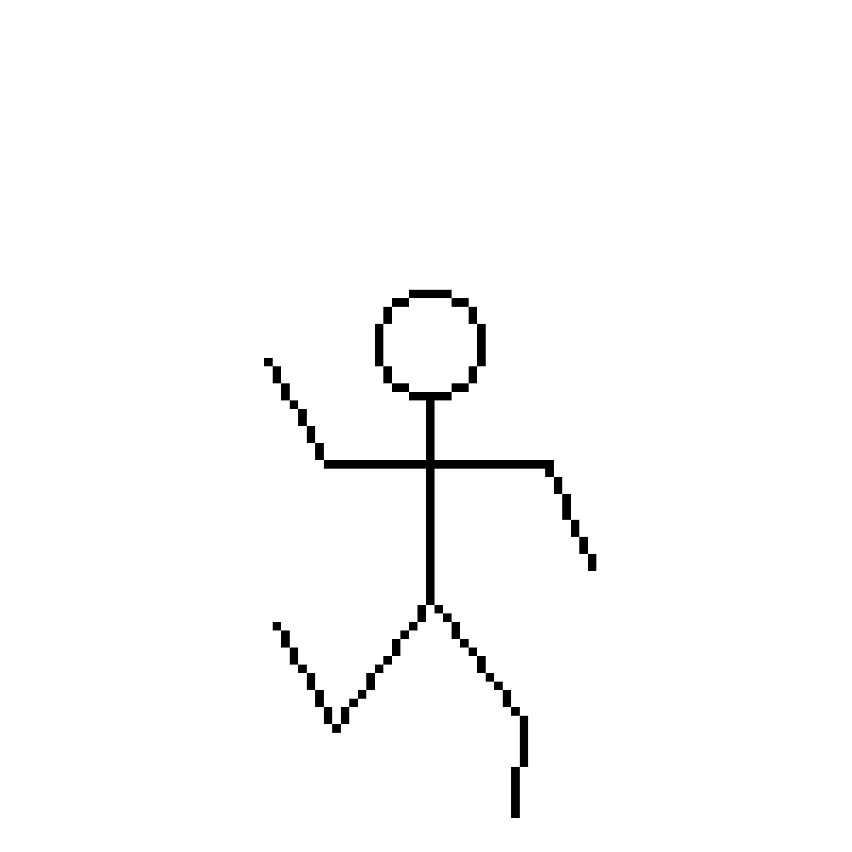 Pixilart - stick dude spinning in circles by da-squidy-boi